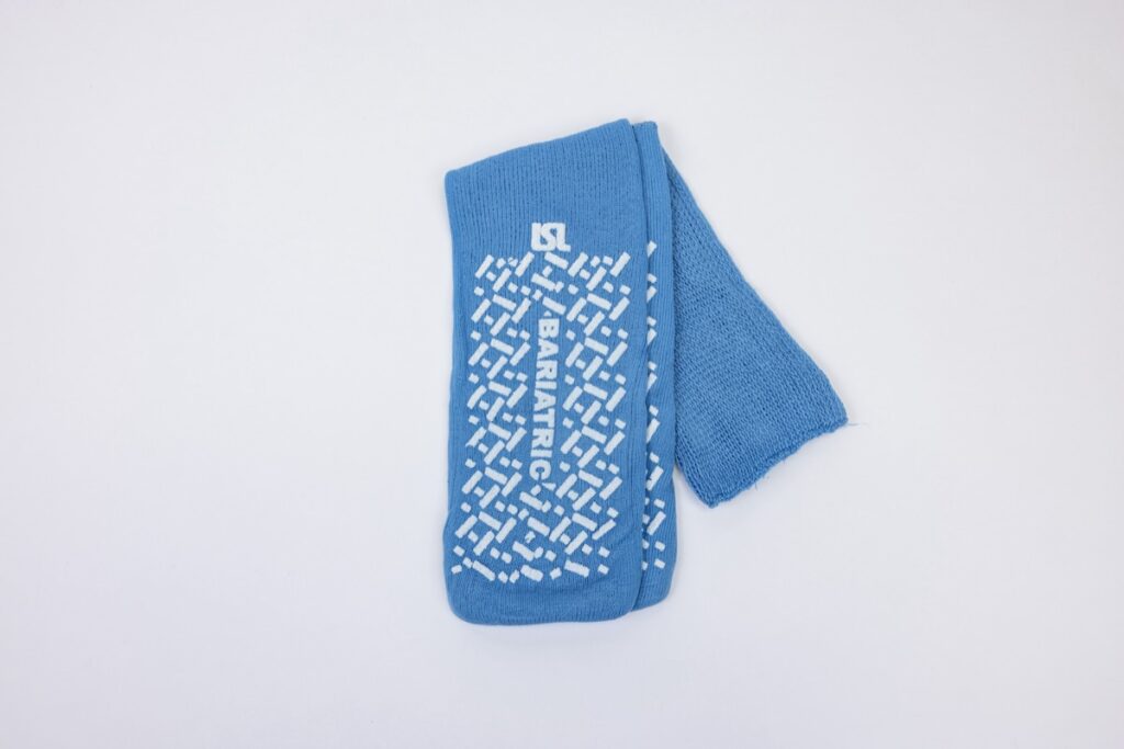 Blue Double Tread Patient Slipper Bariatric - LSL Healthcare